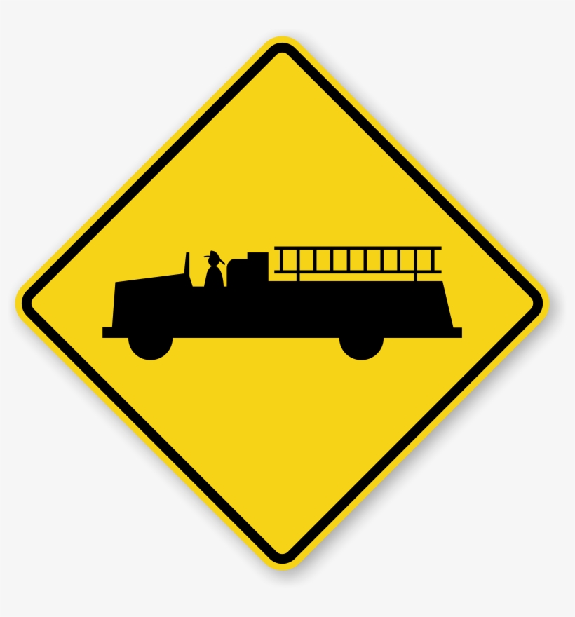 Emergency Vehicle Sign - Emergency Vehicle Warning Signs Transparent ...