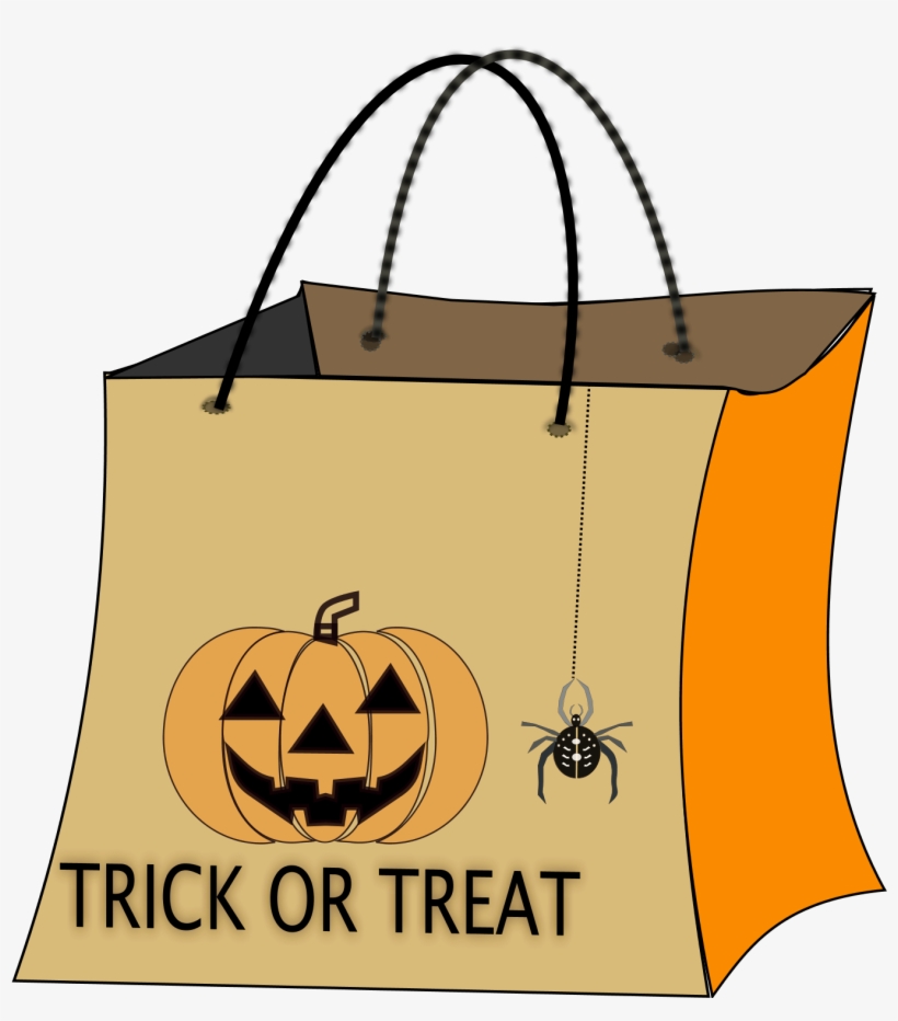 Halloween Bag Clip Art - Trick Or Treat Bag Clip Transparent PNG ...