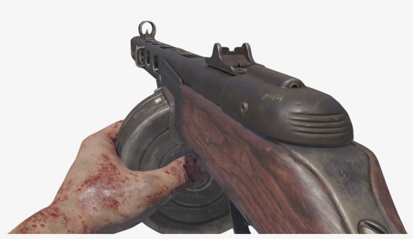 Ppsh-41 Zombies Bo3 - Call Of Duty Ww2 Ppsh Png Transparent PNG ...