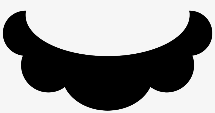 Download Mario Mustache Filled Icon - Mario Moustache - HD Transparent ...