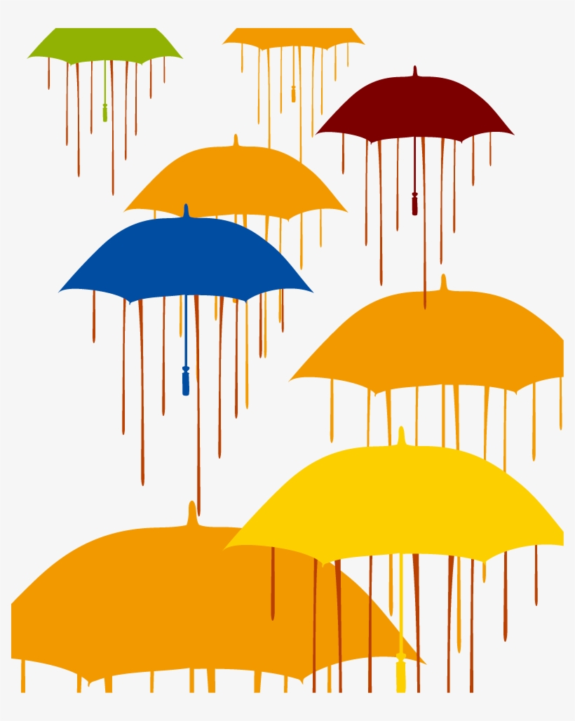 Rain With Umbrella Clip Art Free
