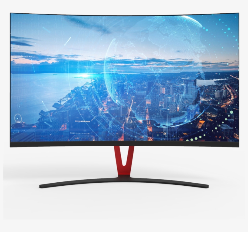 New Style Mva Panel 27 Inch Curved Screen Desktop Pc - Led-backlit Lcd ...