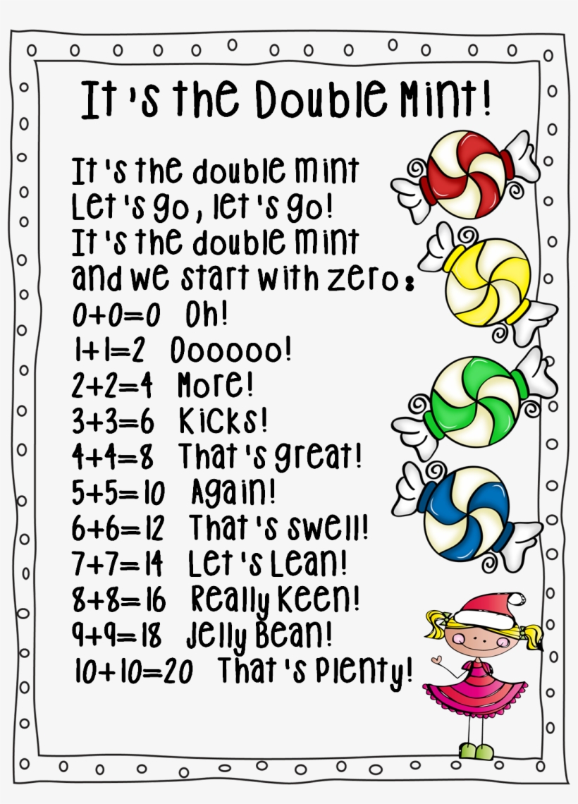 Double Mint Math Rap - Cartoon Transparent PNG - 1127x1502 - Free ...