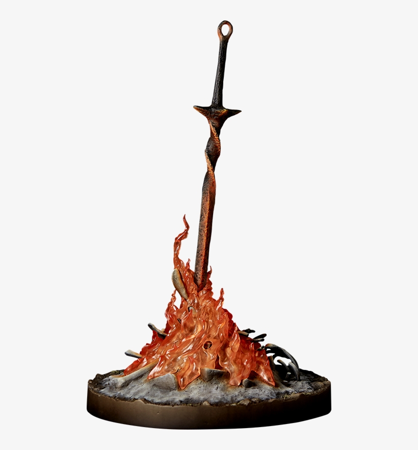 Bonfire Light-up Statue - Dark Souls Iii Bonfire Sword Transparent PNG ...