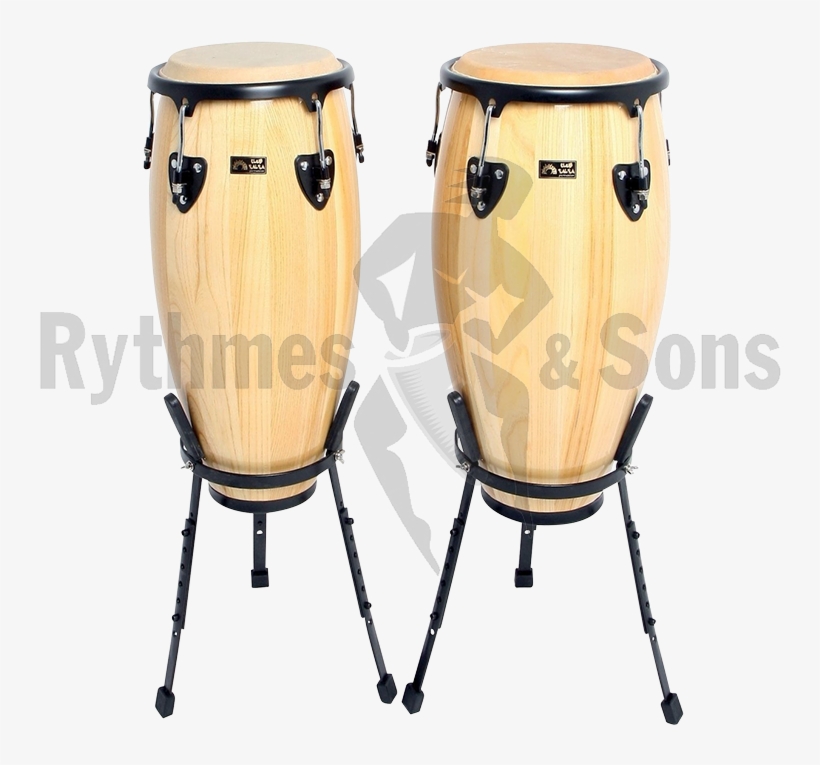 Club Salsa Pair Of Natural Wooden Congas - Timbales Salsa Png ...