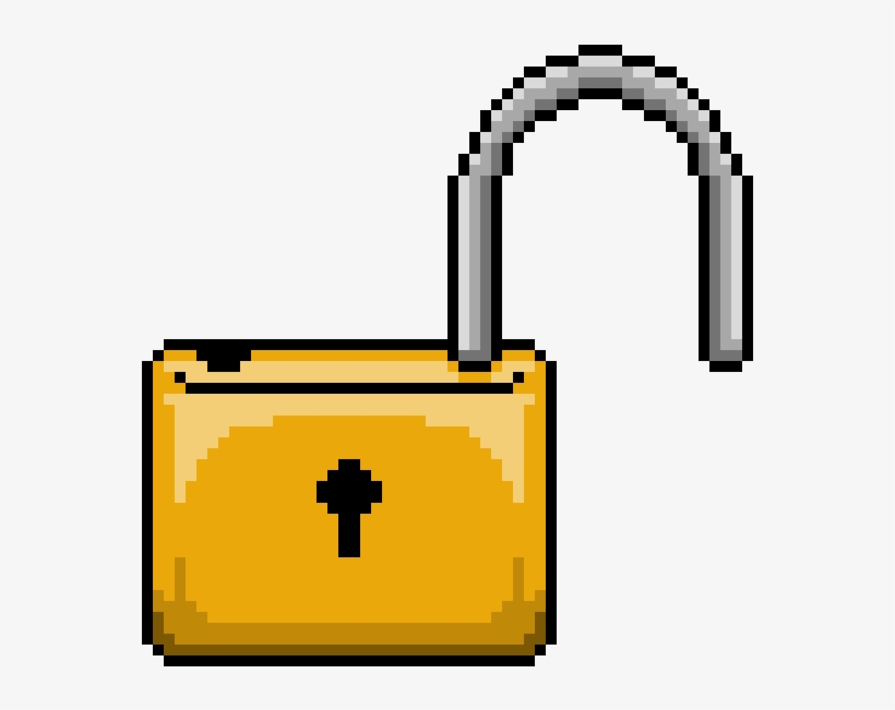 Padlock - Padlock Pixel Art Transparent PNG - 780x690 - Free Download ...