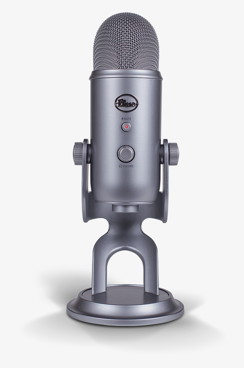 Blue Yeti - Blue Yeti Microphone Space Grey Transparent PNG - 711x1197 ...