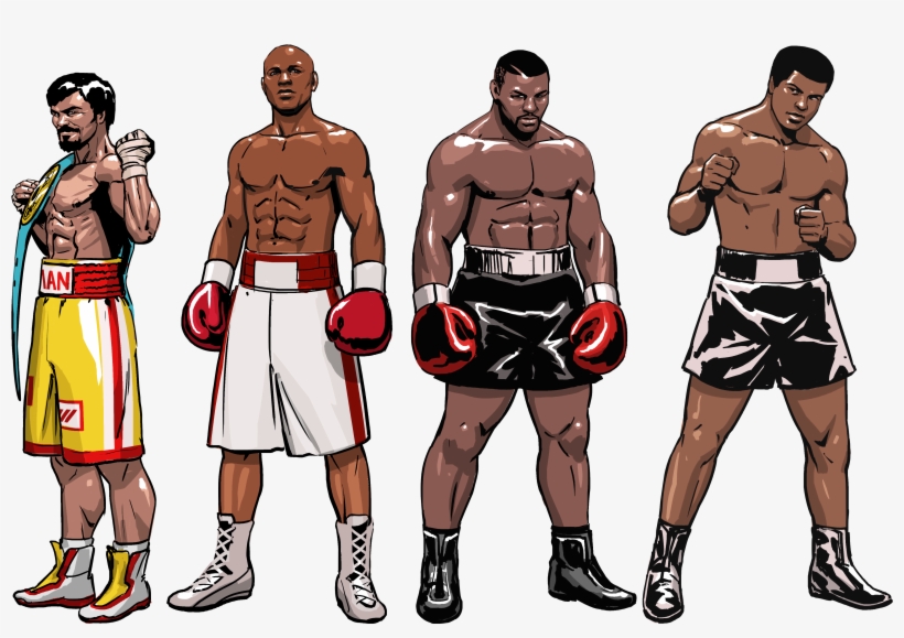 Manny "pacman" Pacquiao, Floyd "money" Mayweather, - Boxers Drawings ...