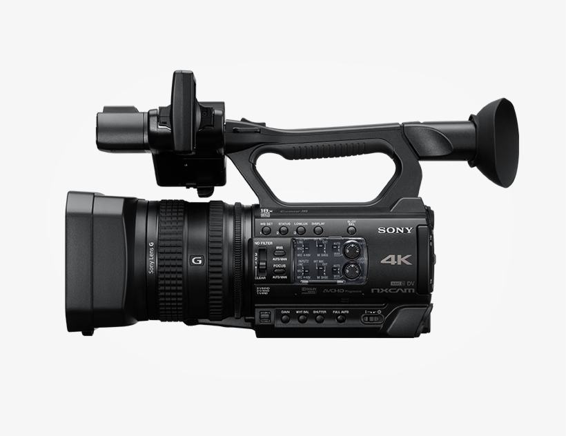 Sony Hxr-nx200 4k Camcorder - Sony Nx 200 Video Camera Transparent PNG ...