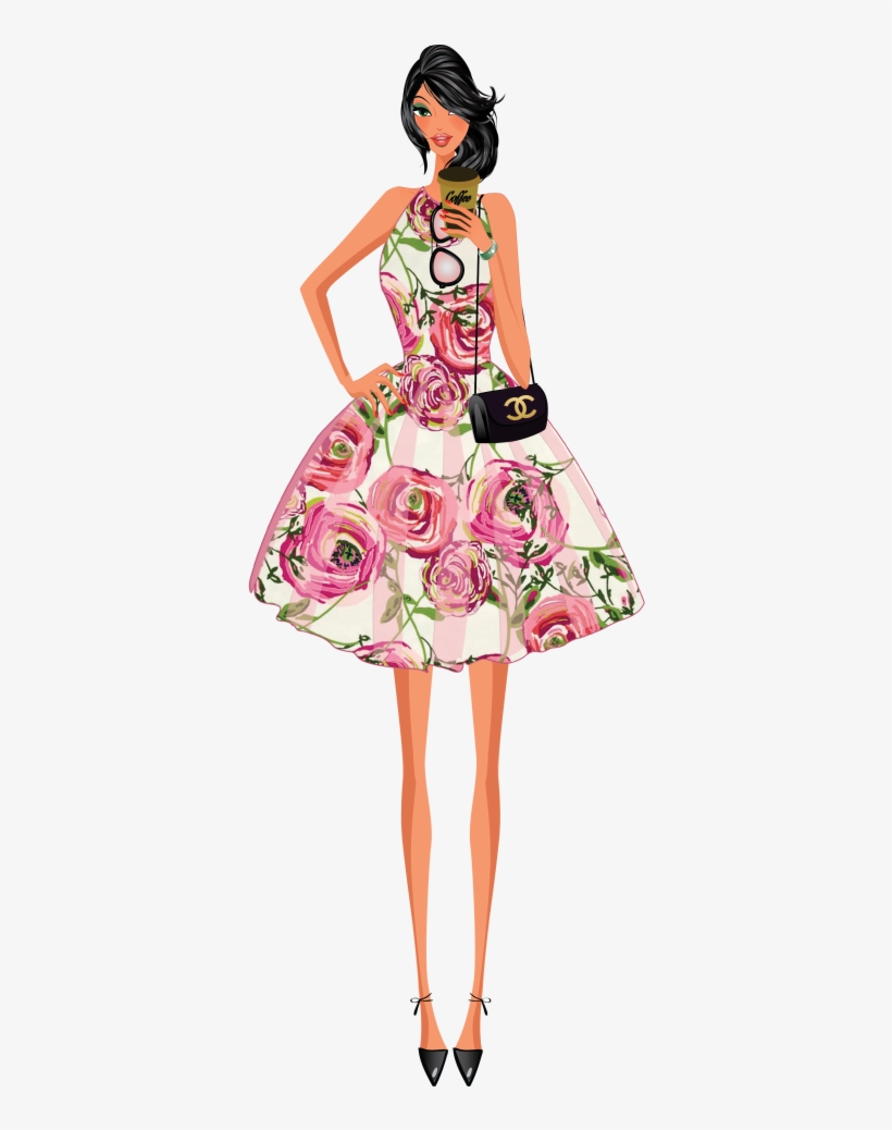 Chanel Free Download Image - Vector Girl Fashion Png Transparent PNG ...