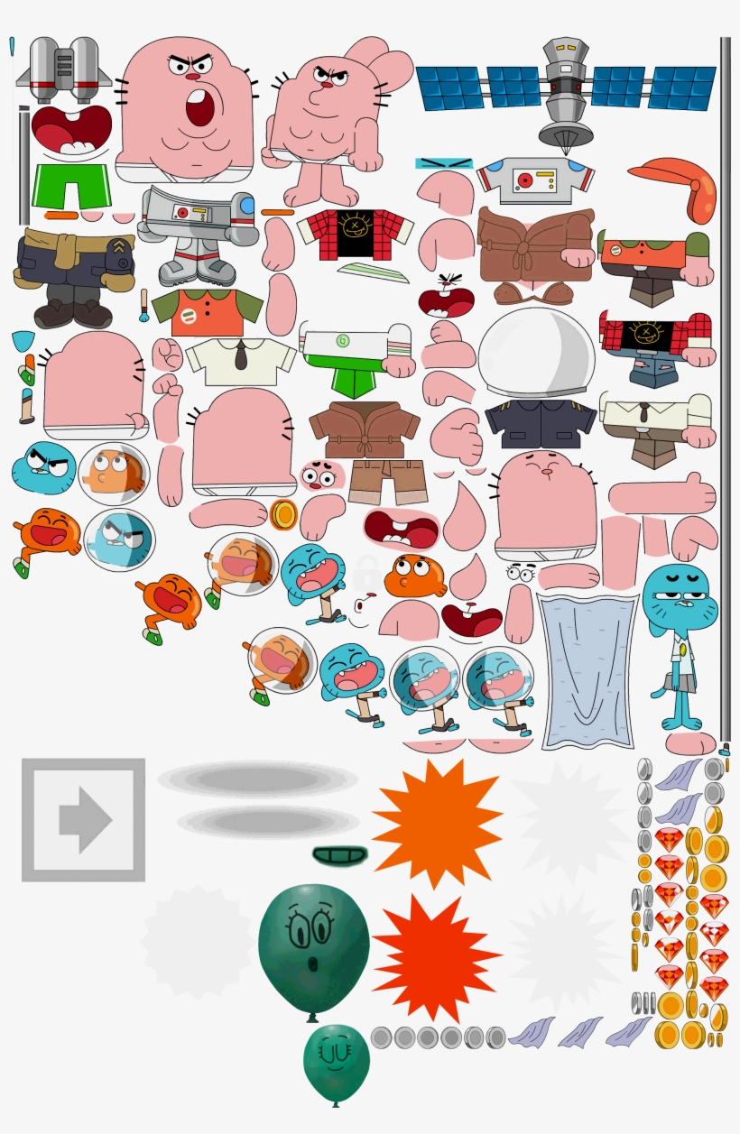 Click For Full Sized Image General Sprites - Amazing World Of Gumball ...