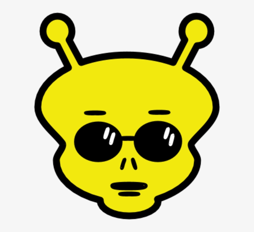 Alien Face With Two Horns Vector Clip Art - Cool Alien Transparent PNG ...