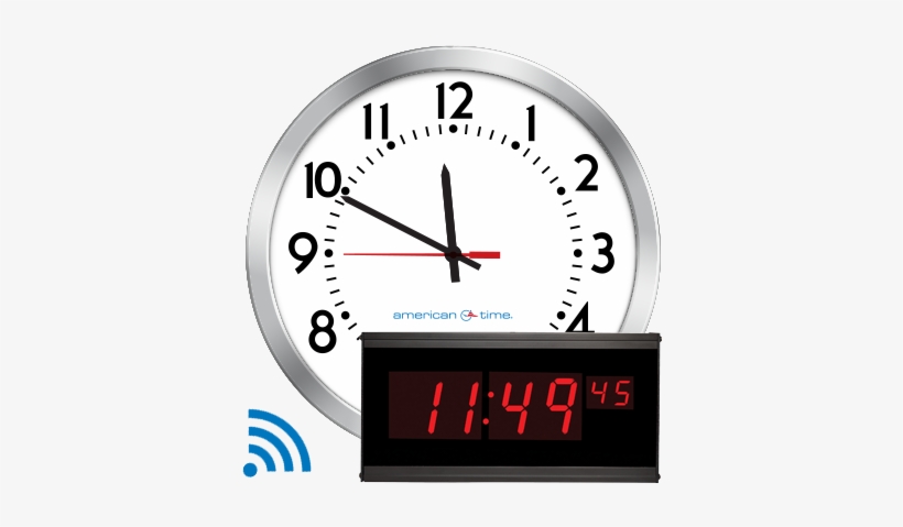 Download Wi-fi Network Clocks - American Time Clocks - HD Transparent ...