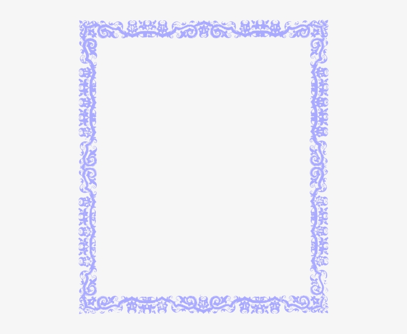 Purple Snowflake Border