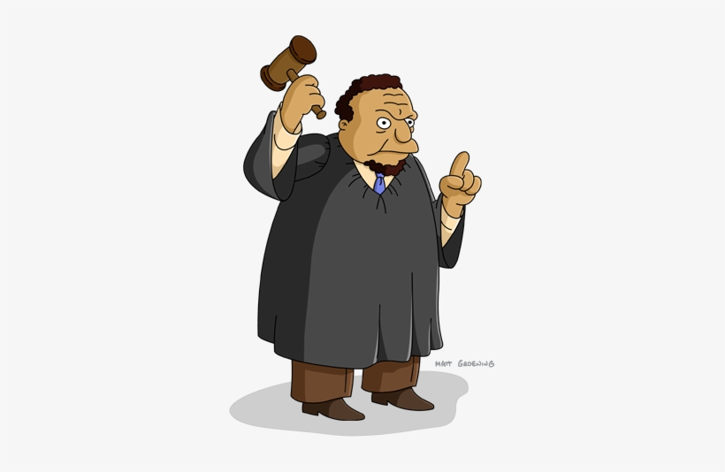 Roy Snyder - Judge Simpsons Transparent PNG - 301x454 - Free Download ...