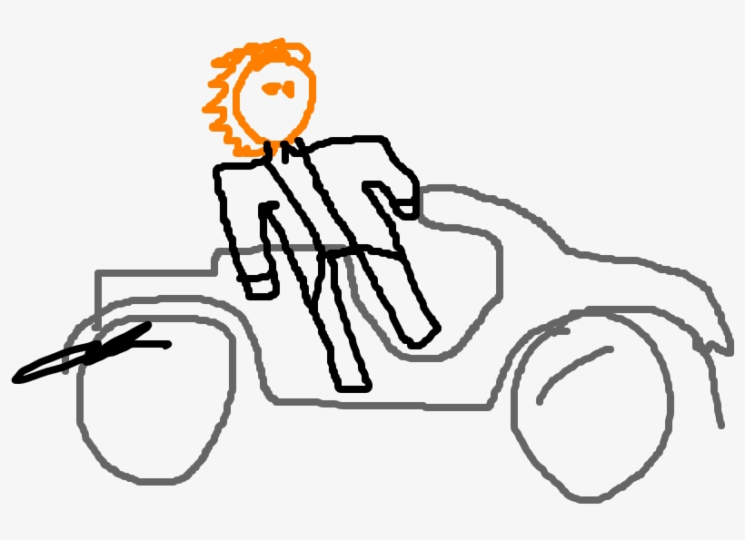 Ghost Rider - Line Art Transparent PNG - 1020x608 - Free Download on ...