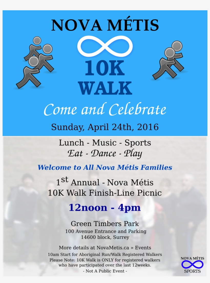 Download 10k Walk Event Poster - Poster - HD Transparent PNG - NicePNG.com