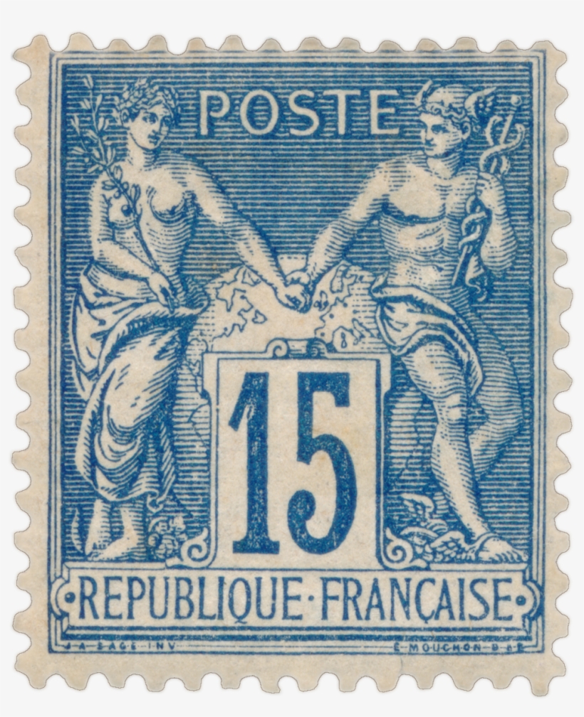 Type Sage - Rare French Stamps Transparent PNG - 1018x1196 - Free ...