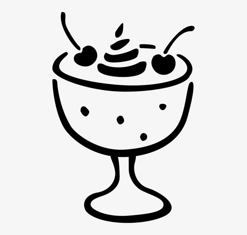 Vector Illustration Of Dessert Pudding In Cup With Transparent PNG ...