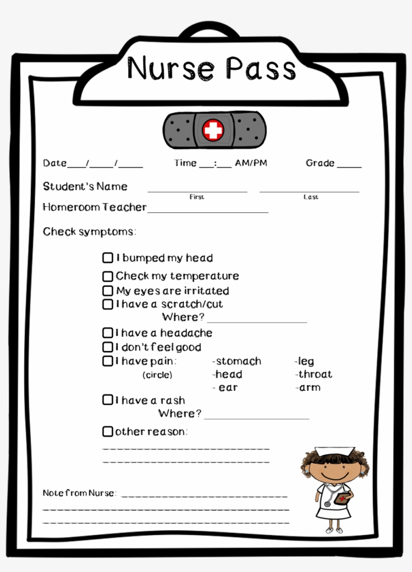 Nurse Notes - School Nurse Notes Transparent PNG - 1040x1600 - Free ...