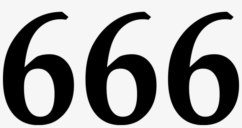 File - 666 - Svg - 666 Number Transparent PNG - 1280x617 - Free ...
