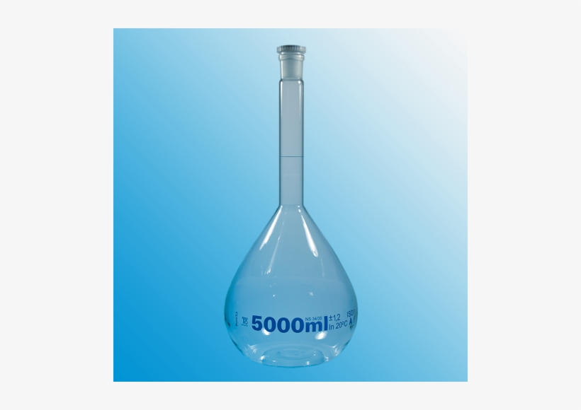 Volumetric Flask 5000 Ml Transparent PNG - 500x500 - Free Download on ...
