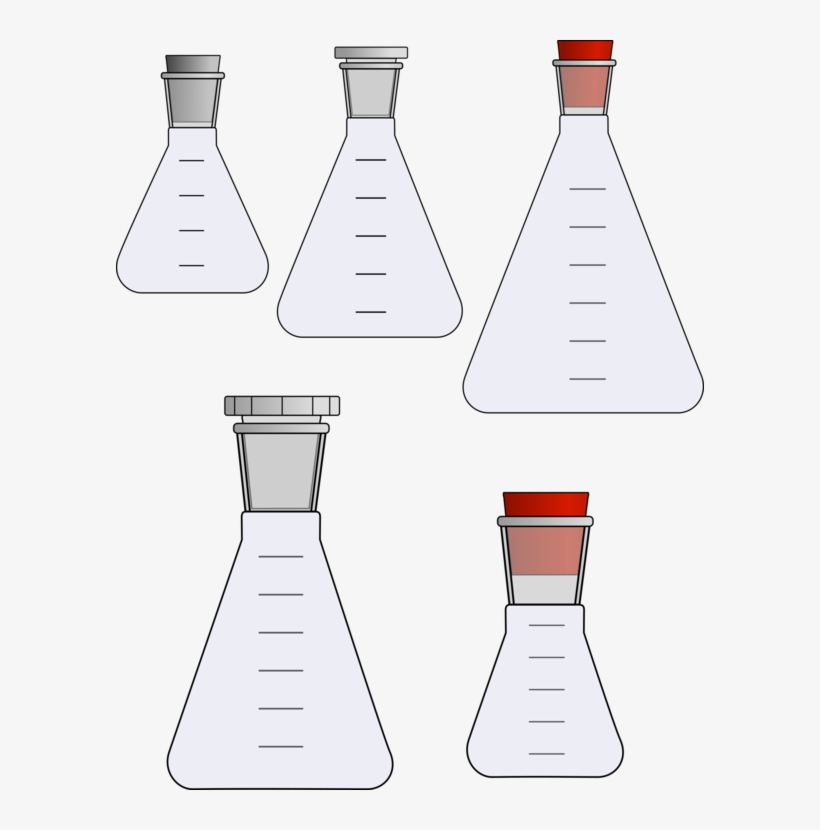 Erlenmeyer Flask Beaker Empty Drawing Science Conical Clipart Clip ...