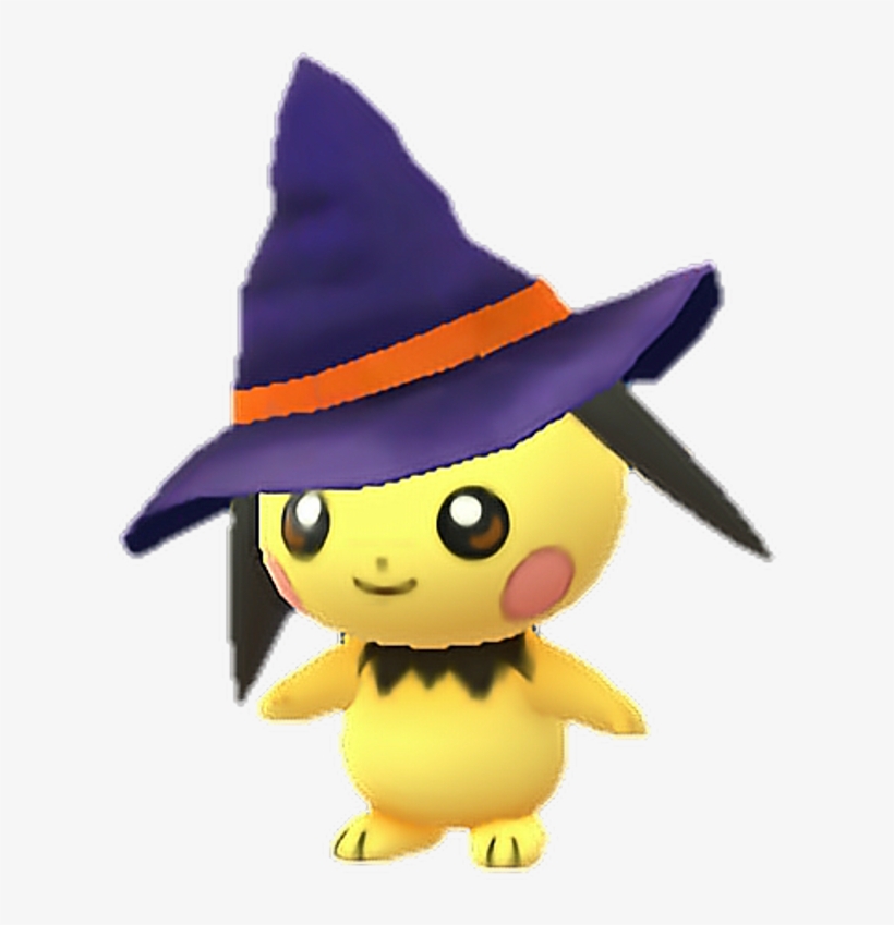 Pokemon Sticker - Pichu Witch Hat Transparent PNG - 1024x1038 - Free ...