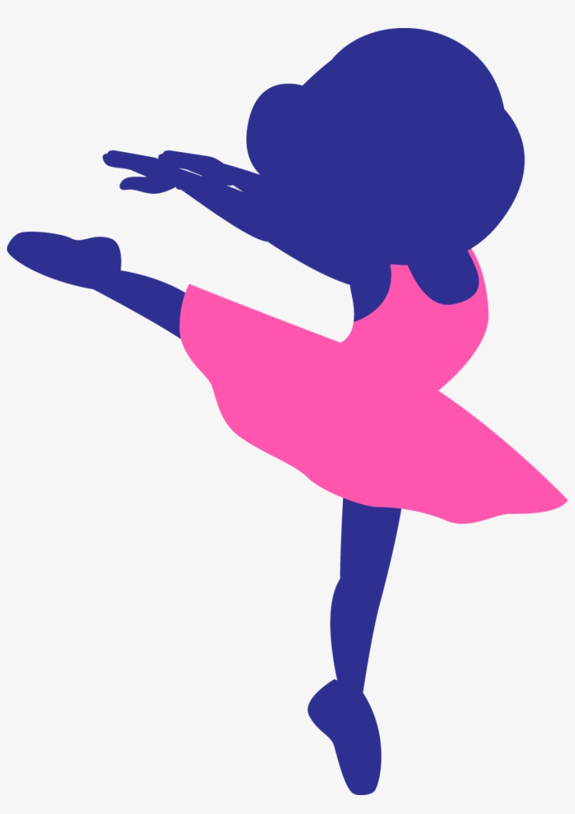 Ballet Dancer Silhouette Pink