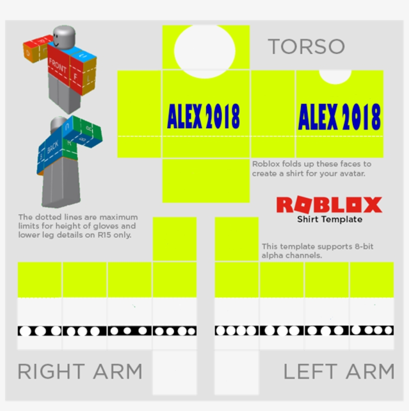 Download Roblox Shirt Template 2019 - HD Transparent PNG - NicePNG.com
