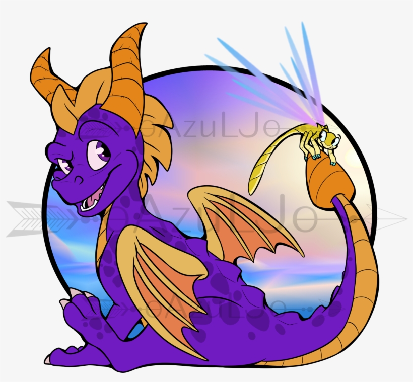 Spyro And Sparx - Spyro Sparx Transparent PNG - 1604x1530 - Free ...