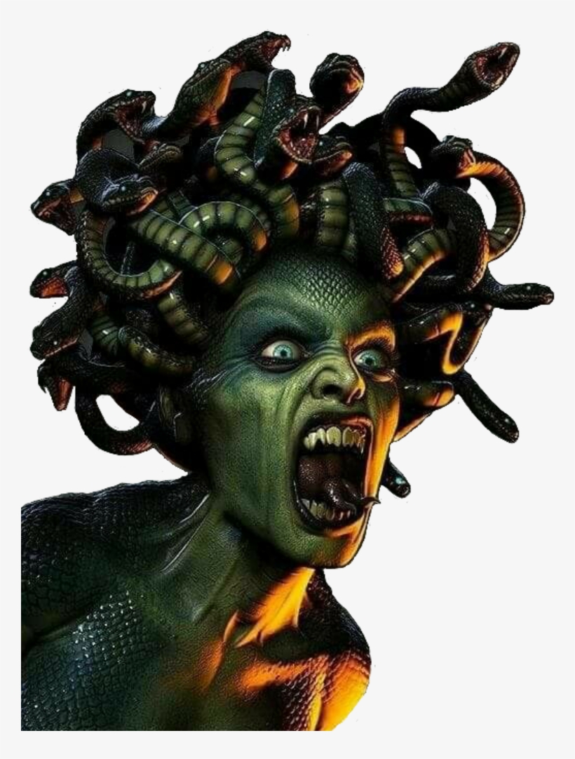 Download Medusa Sticker - Medusa Zbrush - HD Transparent PNG - NicePNG.com
