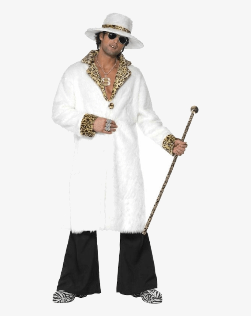 Adult Faux Fur Pimp - Pimp Coat Transparent PNG - 600x951 - Free ...
