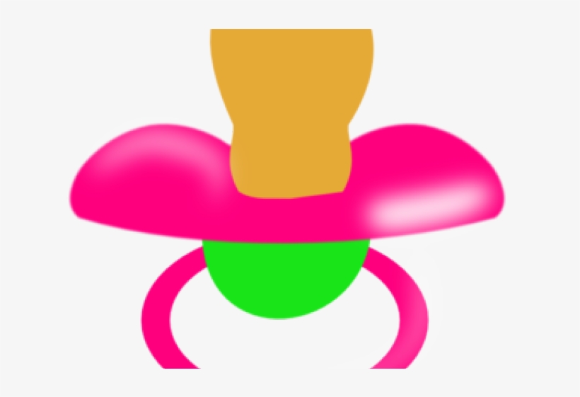 Purple Flower Clipart Pacifier - Baby Pacifier Clipart Transparent PNG ...