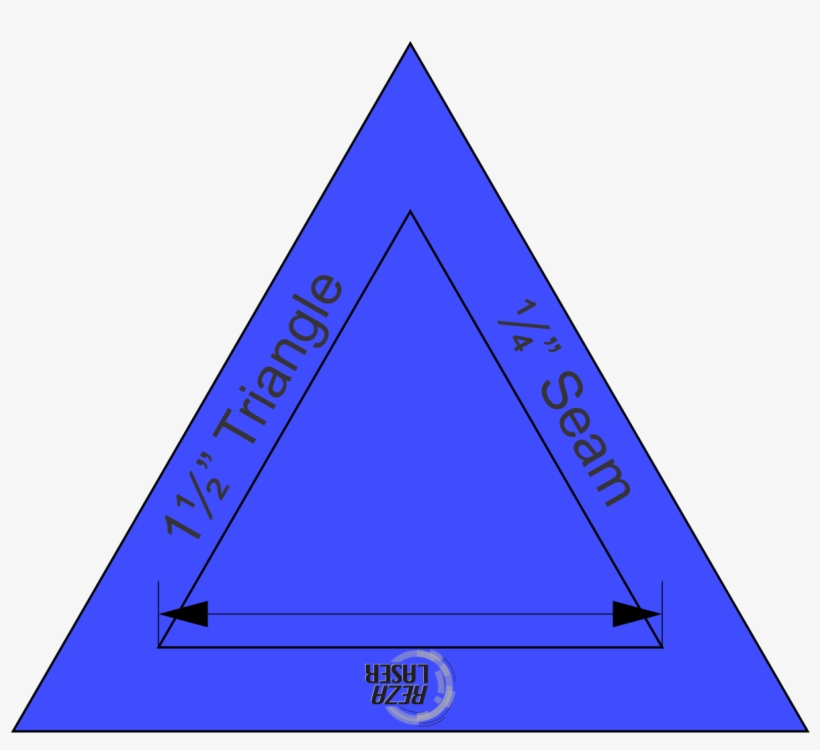 Triangle Equilateral 1¼” Inch Acrylic Template Solid - Triangle ...