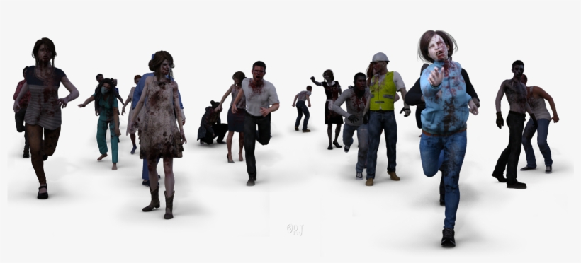 Zombies Chasing People