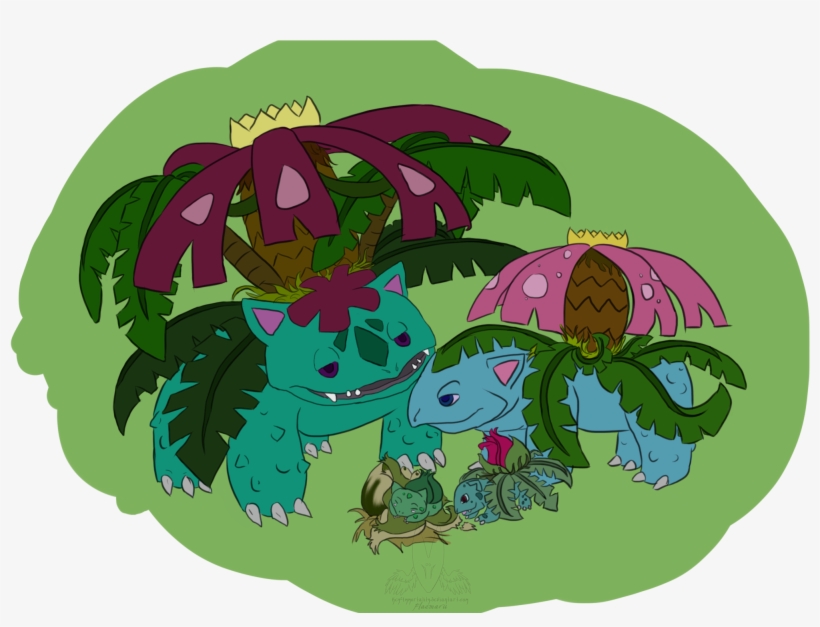 Bulbasaur Evolution Line - Cartoon Transparent PNG - 2079x1431 - Free ...