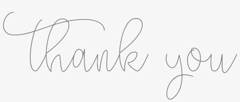 Thankyou - Calligraphy Transparent PNG - 1000x396 - Free Download on ...