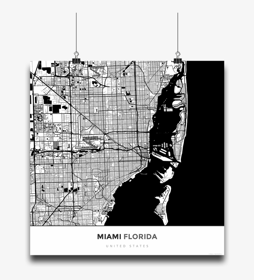 Vector Map Of Miami Transparent PNG - 683x1024 - Free Download on NicePNG