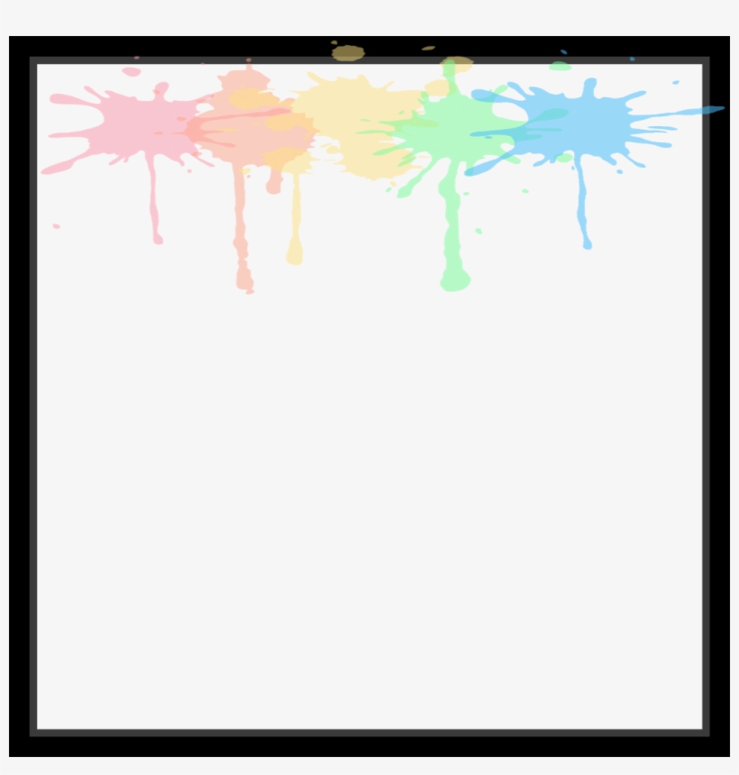 Mq Black Paint Frames Border Borders Splash - Illustration Transparent ...