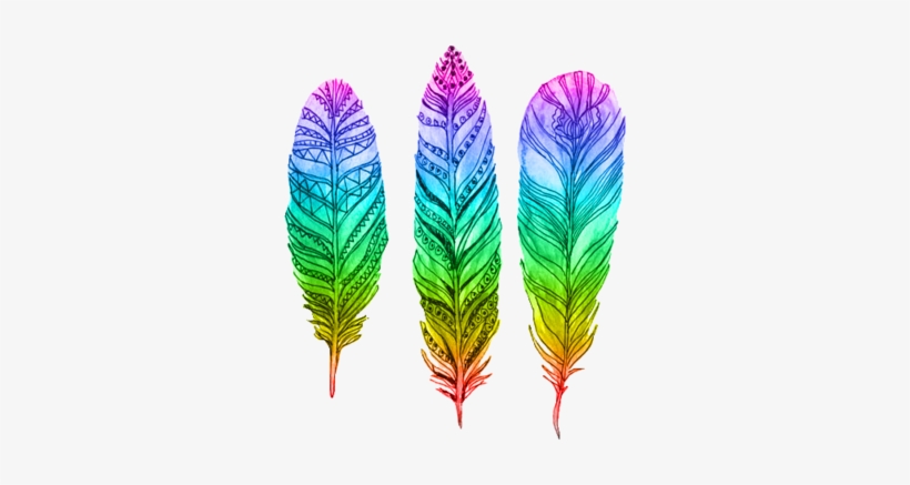 Colorful Feathers Tumblr