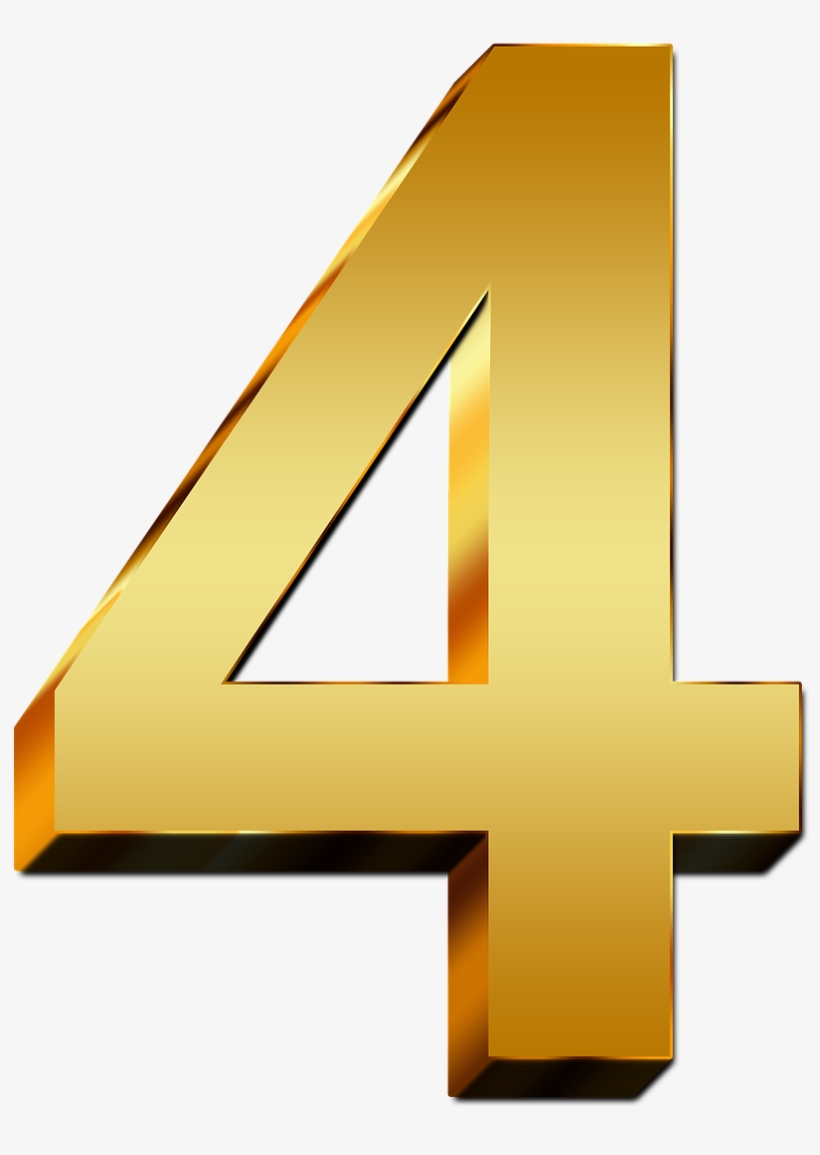 4 Number Png - 4 Transparent Transparent PNG - 1280x1280 - Free ...
