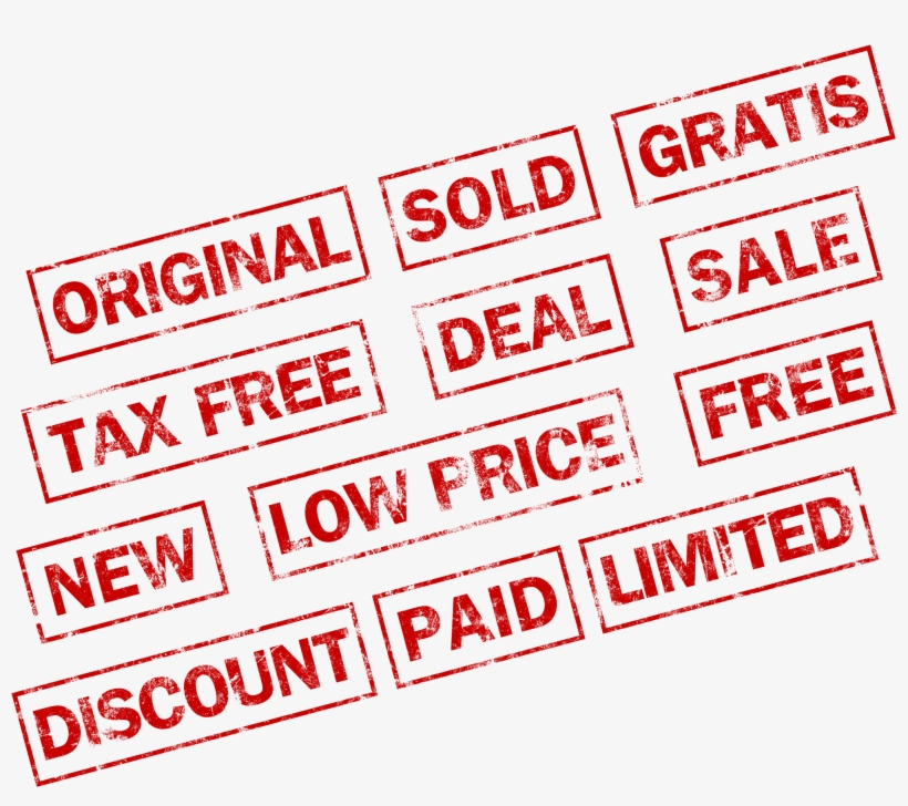 Shopping Stamps Set Png - Quotation Transparent PNG - 2865x2148 - Free ...