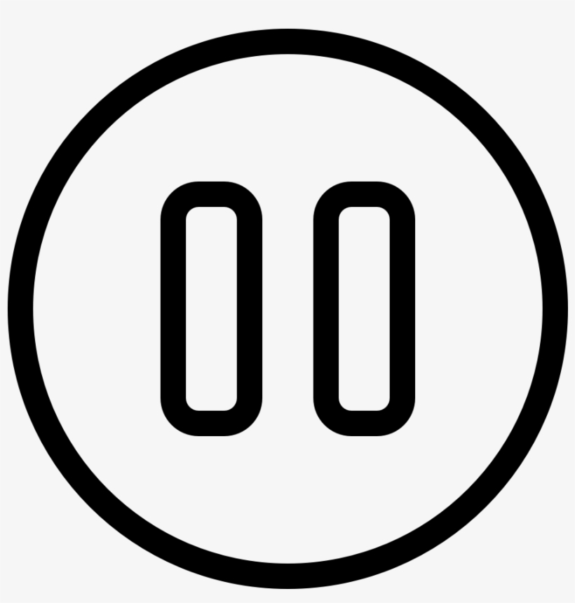 Multimedia Player Pause Circle - Umbrella Budapest Logo Transparent PNG ...