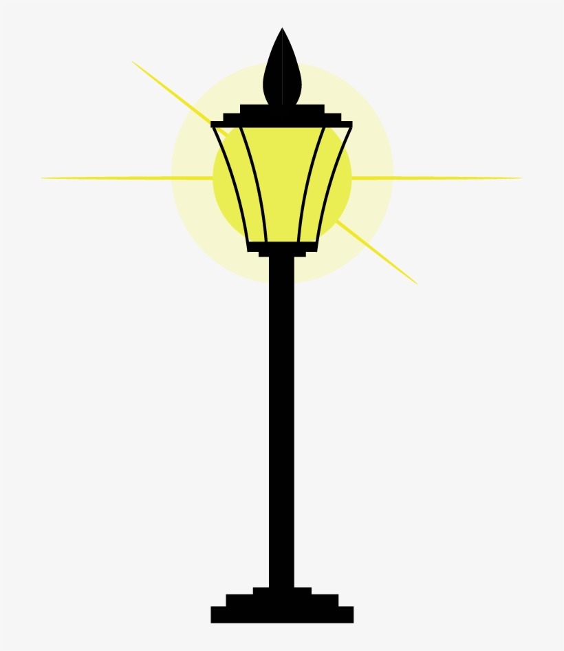 A Single Lit Lamppost Has The Symbolic Meaning Of Destination ...