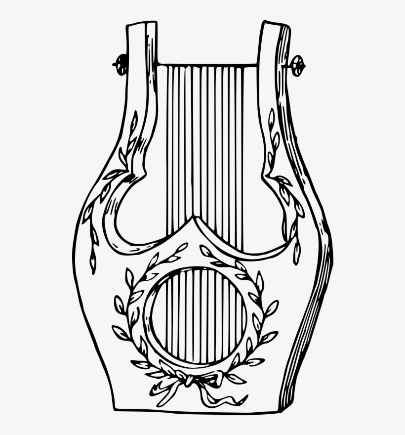 Medium Image - Lyre Drawing Transparent PNG - 530x800 - Free Download ...