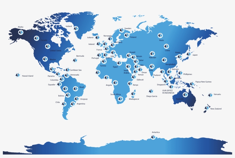 World Distribution Map - World Map Contacts Transparent PNG - 2000x1248 ...