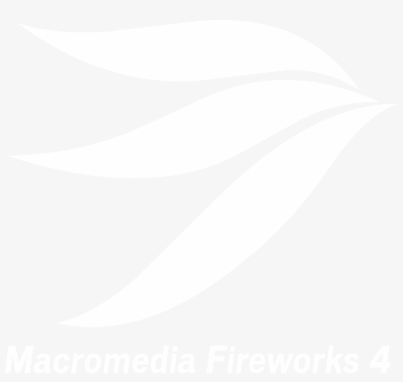 Macromedia Fireworks 4 Logo Black And White - Twitter White Bird Logo ...