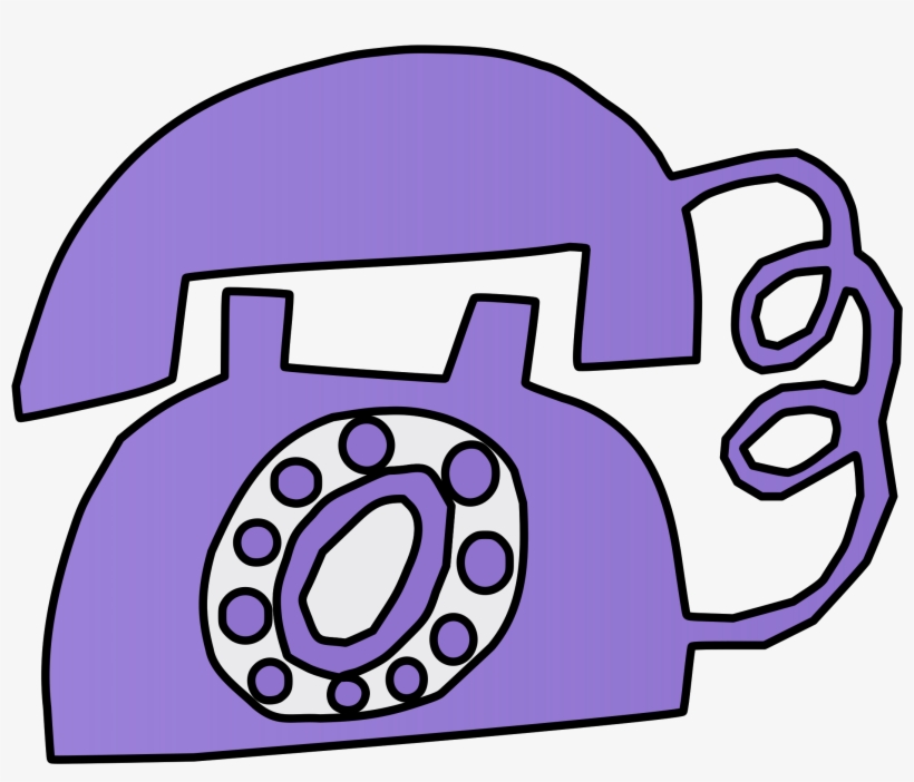 Purple Phone - Purple Telephone Clipart Transparent PNG - 800x660 ...