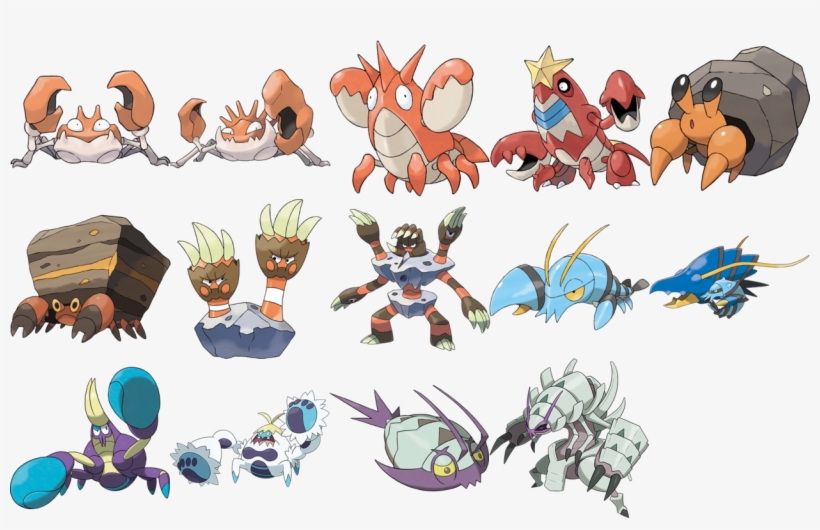 735kib, 1251x748, Crabs - Pokemon Transparent PNG - 1251x748 - Free ...